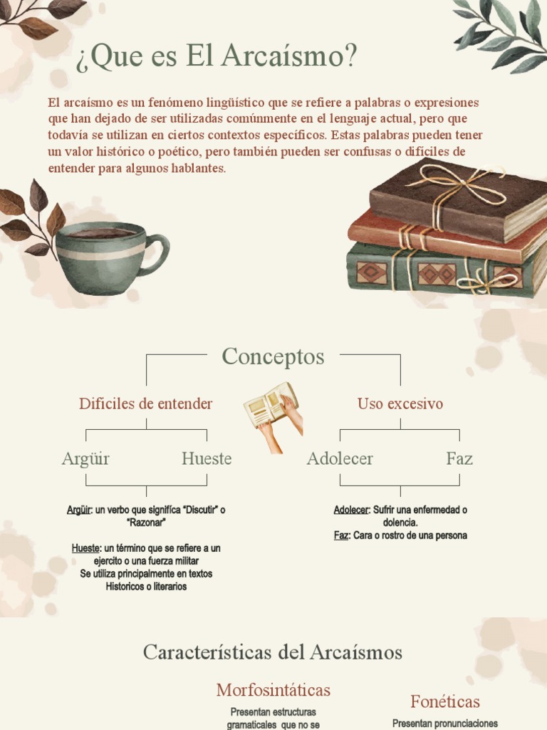 Arcaísmo | PDF | Palabra | Lingüística