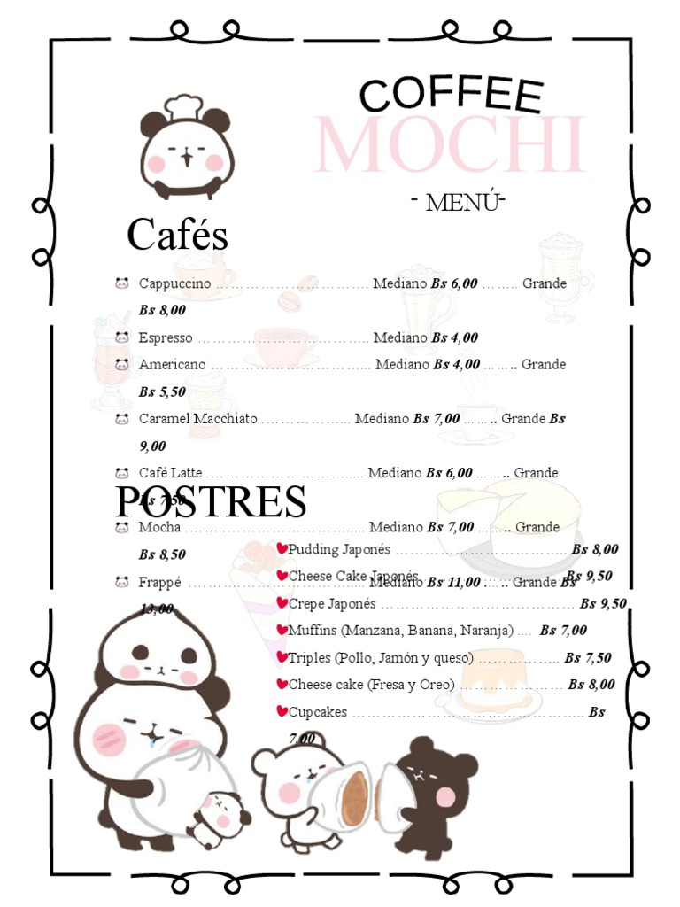 Menú - Mochi | PDF