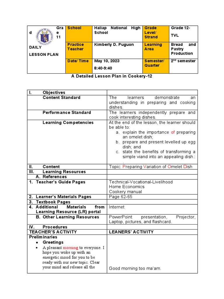 Lesson Plan Kimberly | PDF