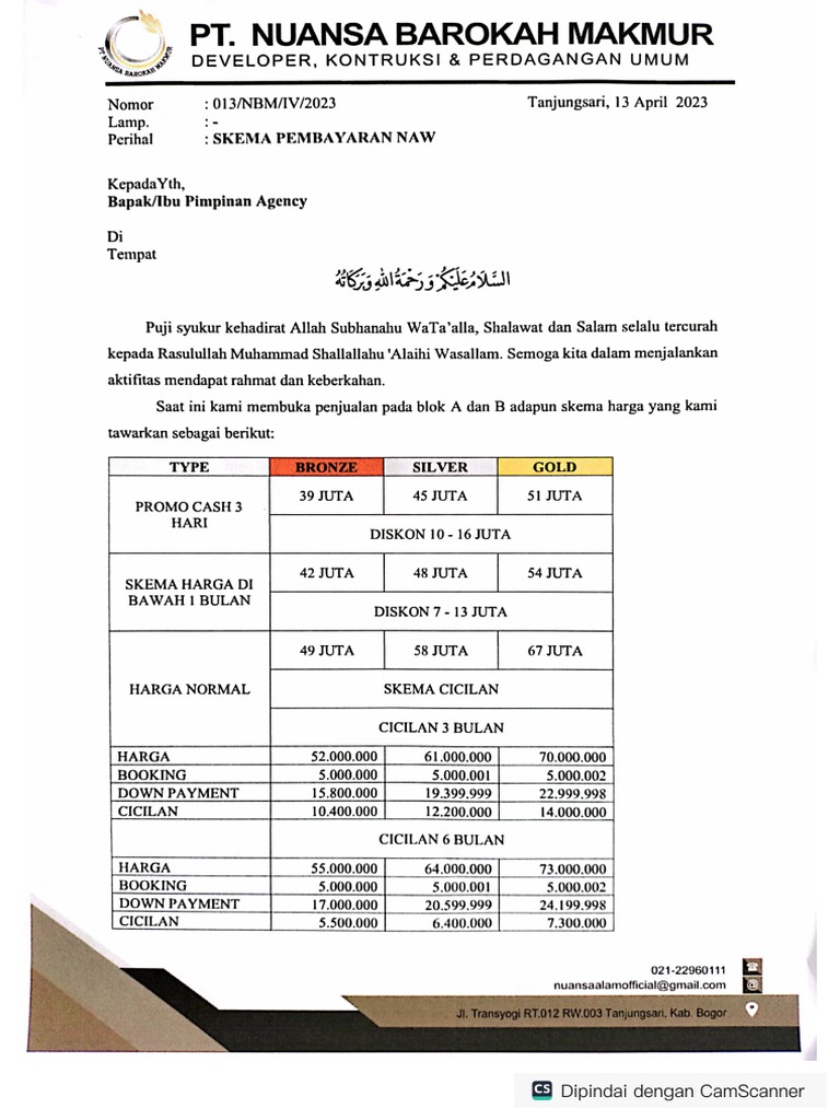 Skema Pembayaran | PDF