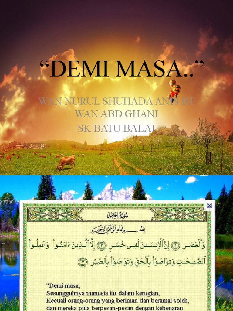 Demi Masa Anis | PDF