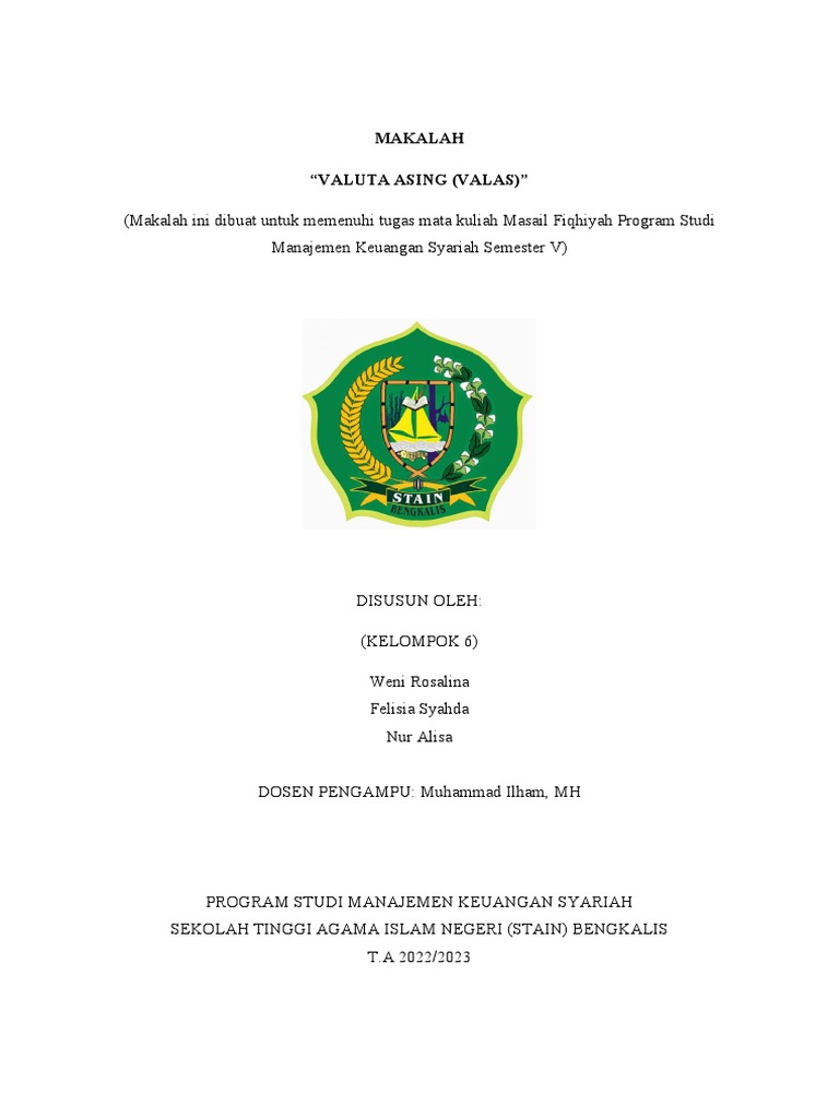 Transaksi Valas dalam Hukum Islam | PDF | Politik | Perjalanan