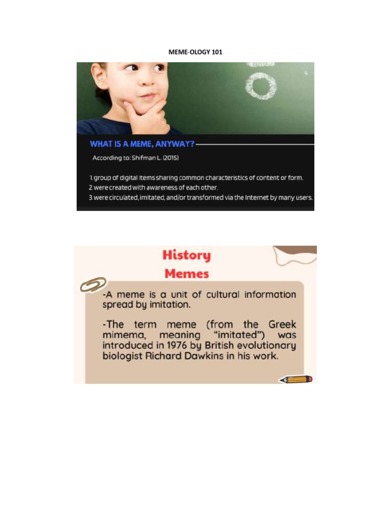 Memeology 101 | PDF