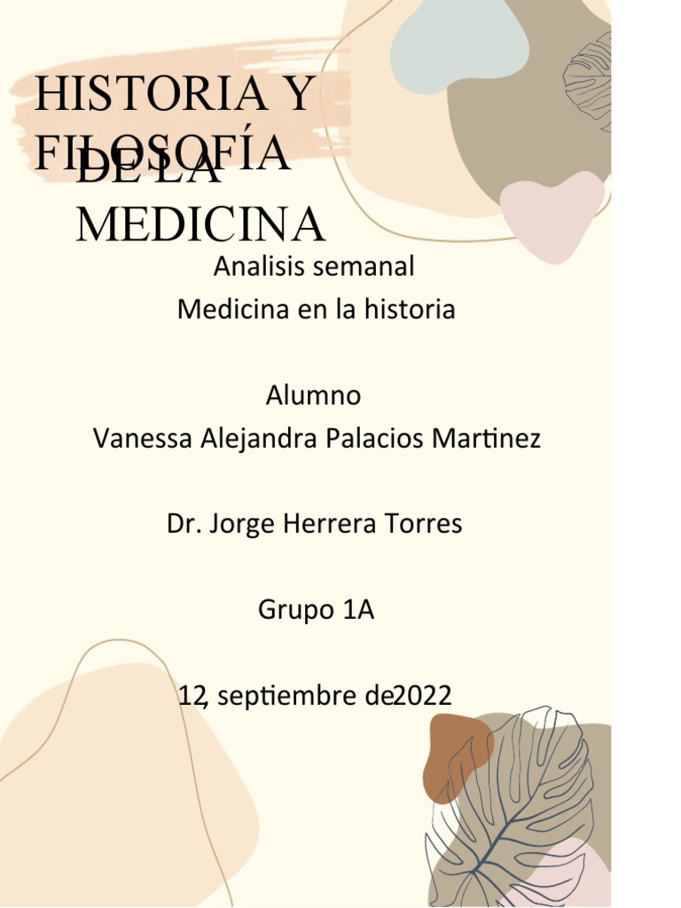 Historia Y Filosofía De La Medicina Pdf Imperio Romano Artería