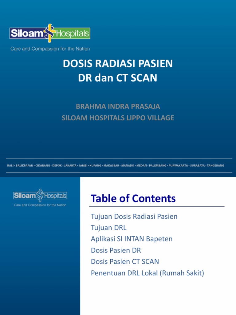 Dosis Radiasi Pasien DR Dan CT Scan | PDF