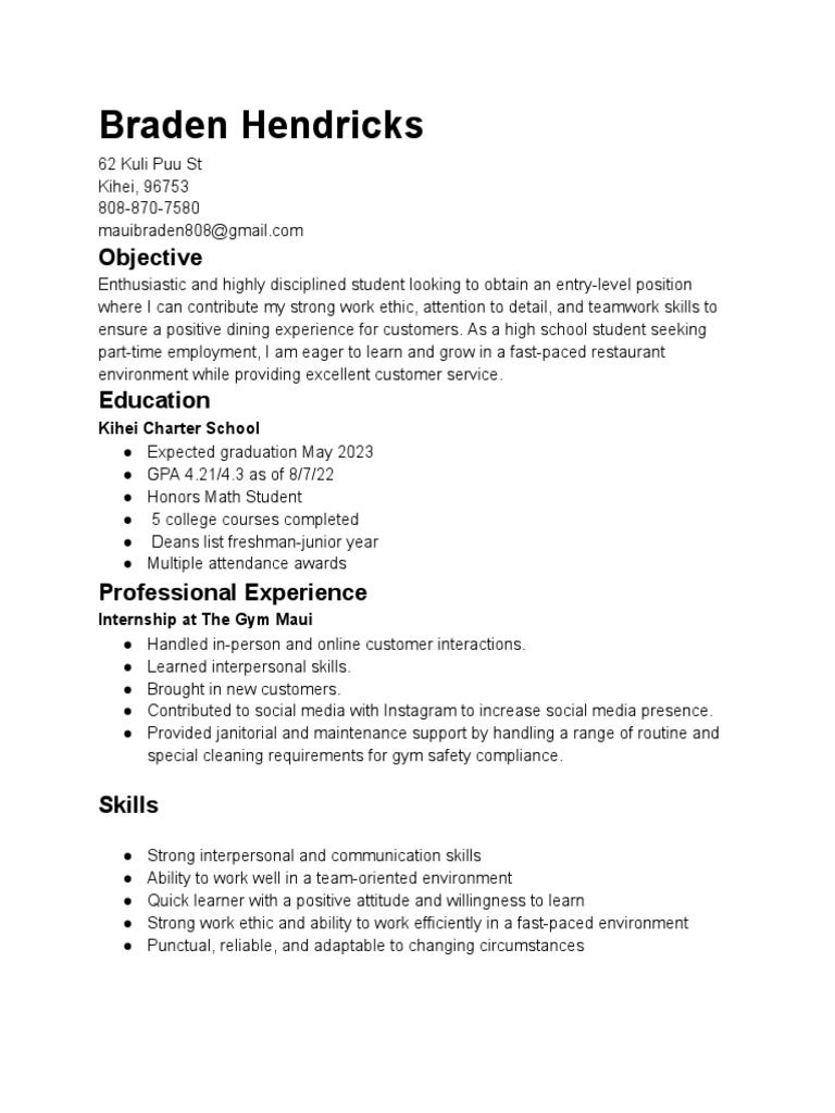 copy of resume | PDF