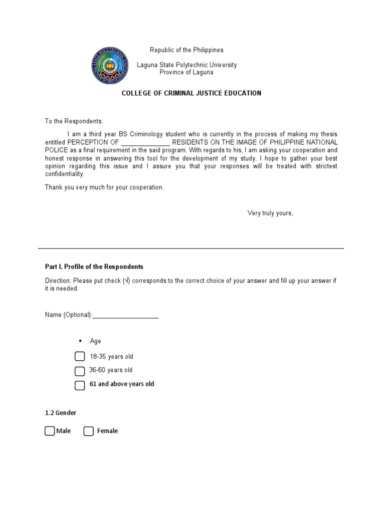 Police ImageResearch Questionnaire 472020 | PDF | Justice | Crime ...