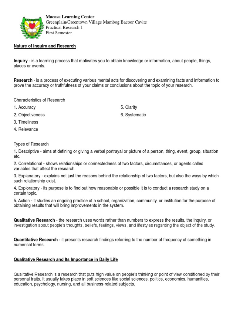 Practical Research 1 module - Copy.pdf | PDF | Sampling (Statistics ...
