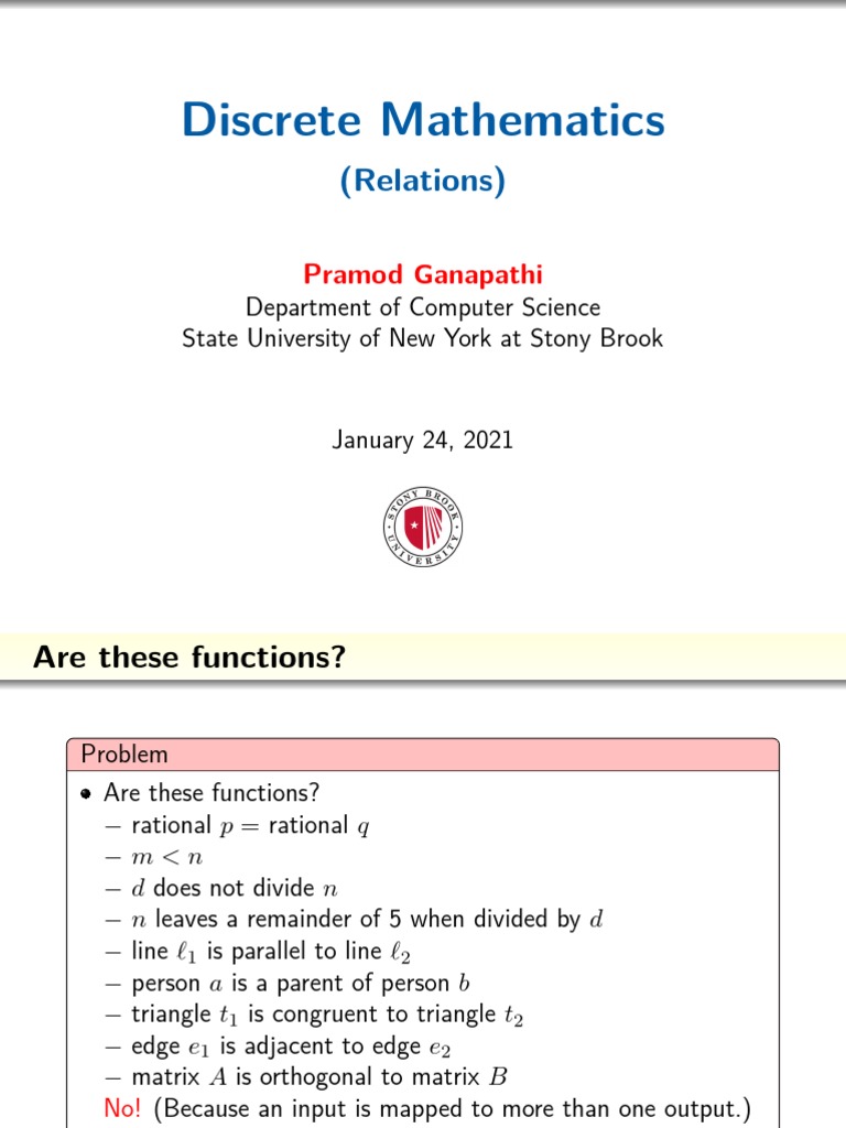 Relations | PDF | Elementary Mathematics | Algebra
