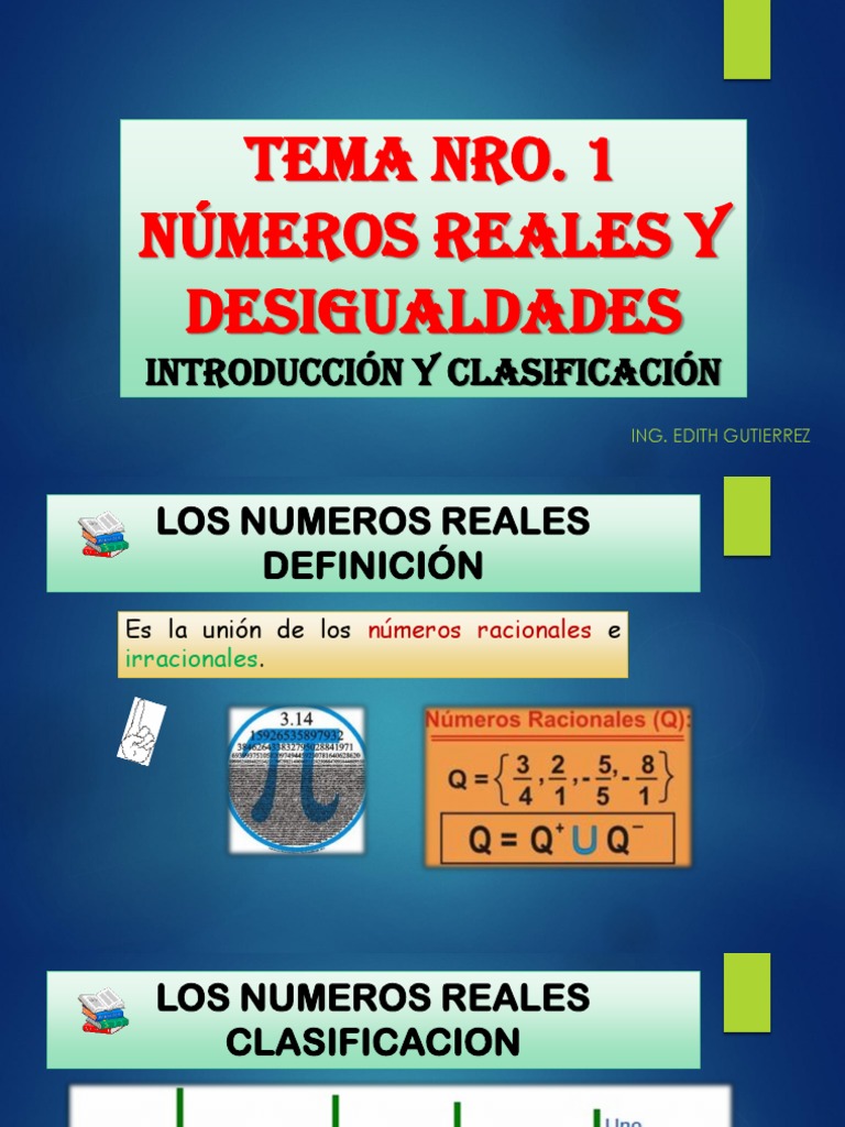 1 Numeros Reales y Clasificacion | PDF