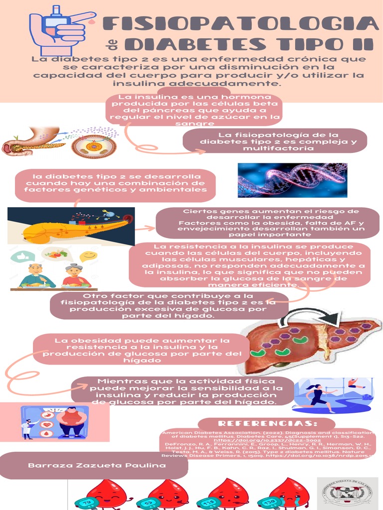 INFOGRAFÍA DMII (2).pdf | PDF | Diabetes | Insulina