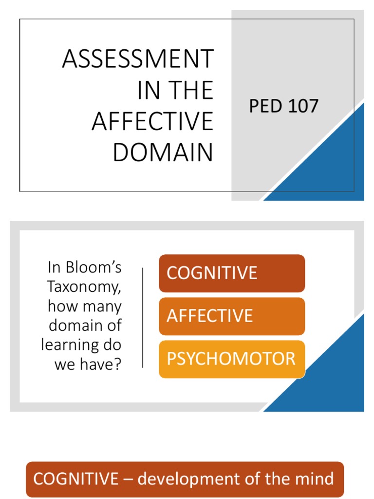 Ped 108 Assessment in The Affective Domain | PDF