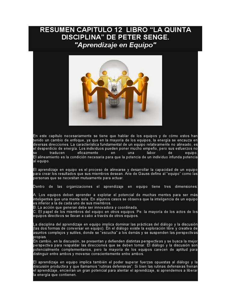 Resumen Capitulo 12 | PDF | Aprendizaje | Pensamiento