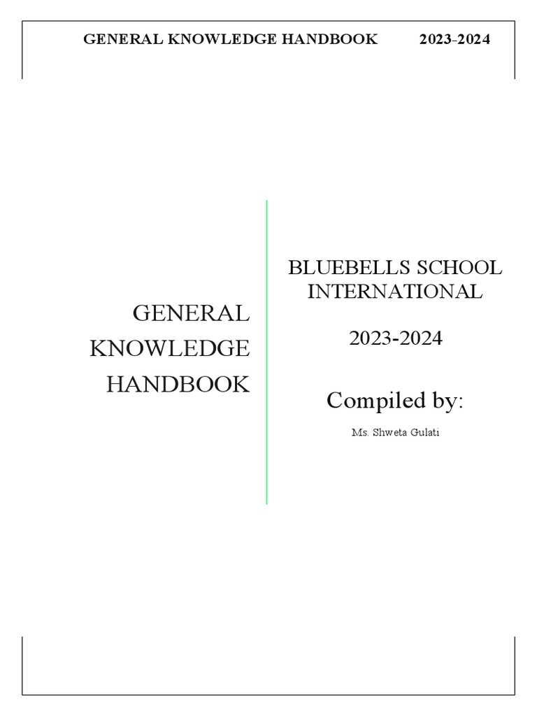 GK Handbook 2023-24 | PDF