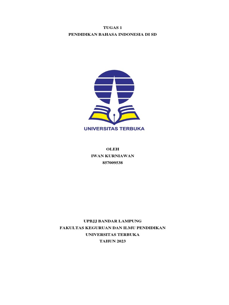 Tugas 1 Iwan Kurniawan | PDF | Seni & Disiplin Bahasa | Kajian Bahasa Asing