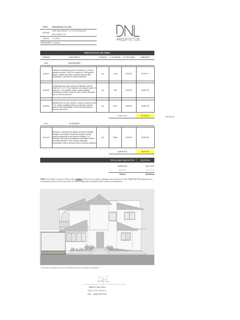 C. O. Obra Casa HG-11 | PDF | Materiales de construcción | Ingeniería de Edificación