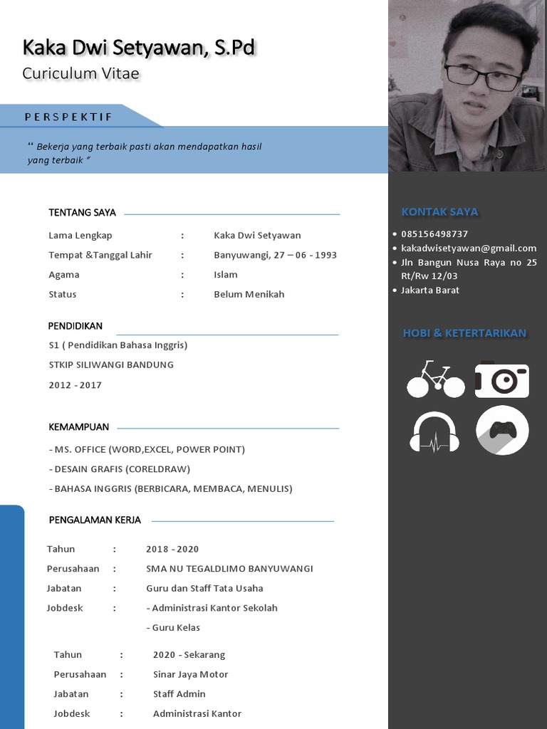 CV Kaka 1 Wew PDF | PDF
