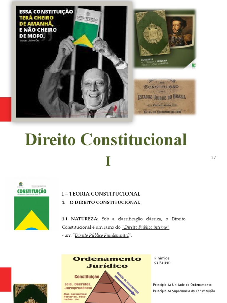 Aula 1 Constitucional | PDF | Constituição | Lei Constitucional