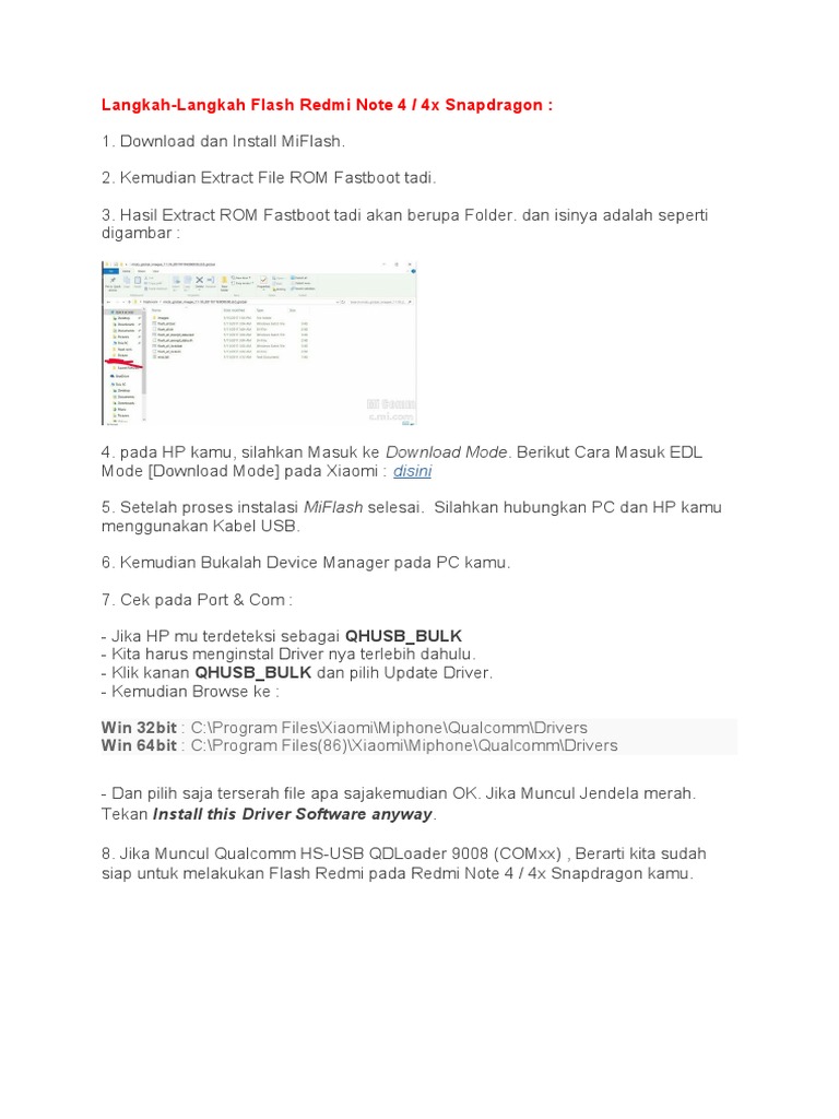 Flash Via Fastboot Miflash | PDF | Teknologi & Rekayasa