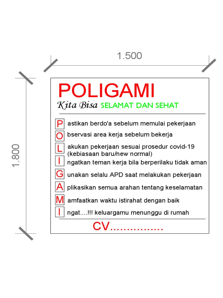 Format Baliho K3 - 4 PDF | PDF