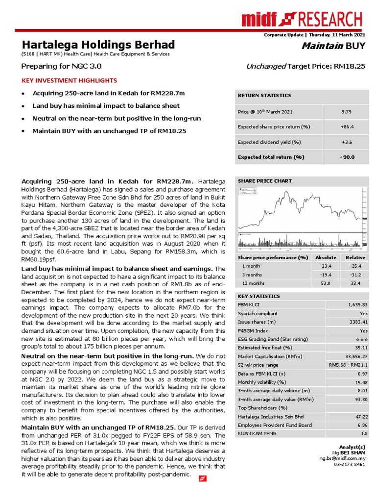 Hartalega Holdings Berhad (5168) PDF | PDF | Investing | Stocks