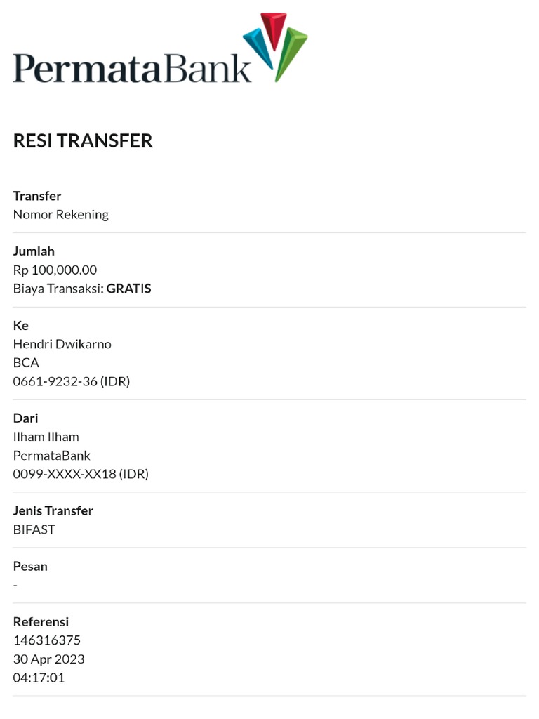 Resi Transfer - 1682808072192 | PDF