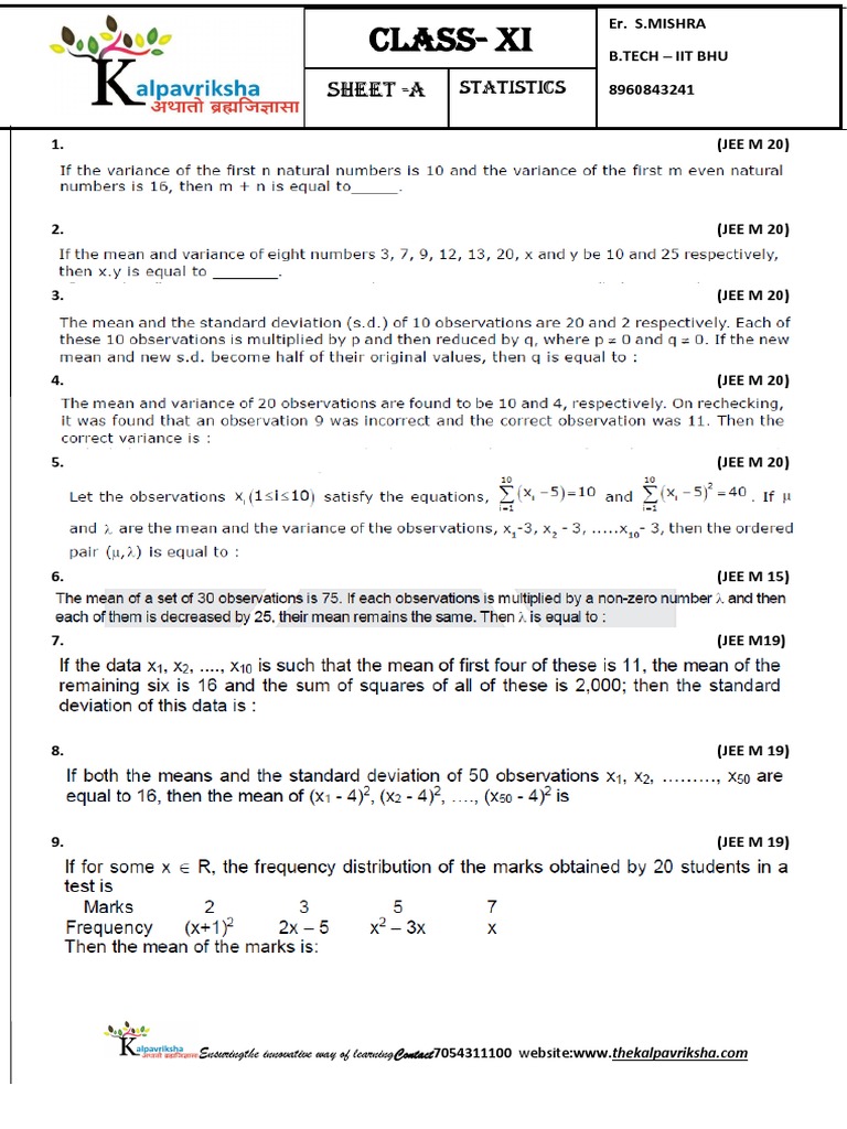 Statistics - 1-1 | PDF | Engineering | Tests