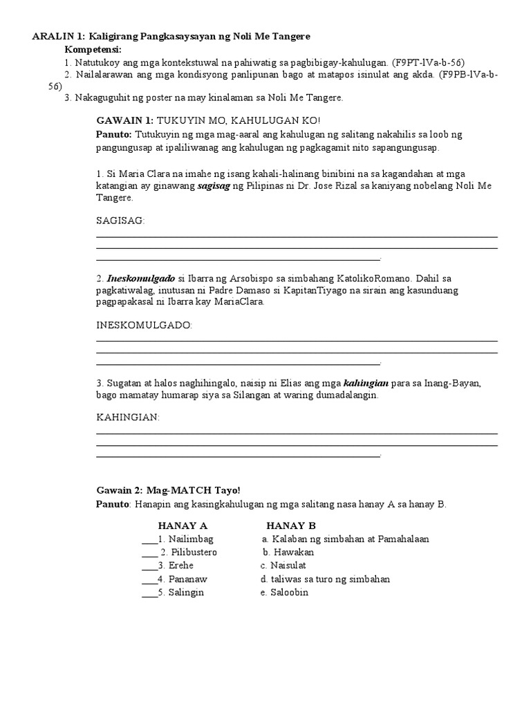Activity-Sheet-Grade 9 | PDF