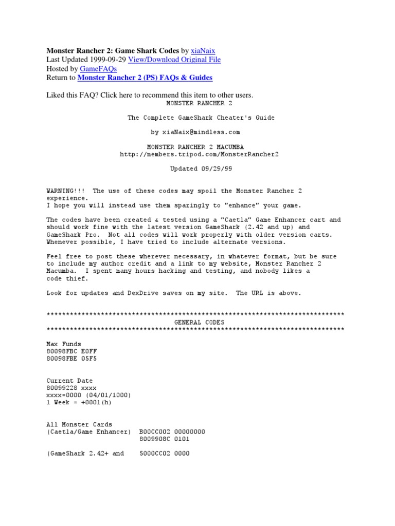 Monster Rancher 2 | PDF | Leisure | Foods