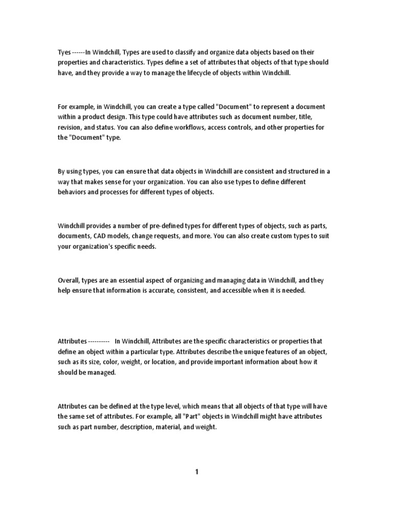 Understanding Attributes in Windchill | PDF | Class (Computer ...