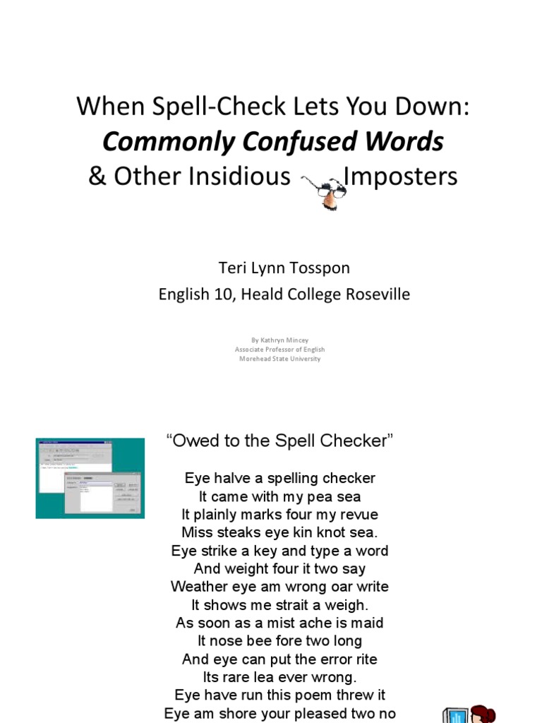Commonly Confused Words Presentation1 | PDF | Word | Preposition And ...