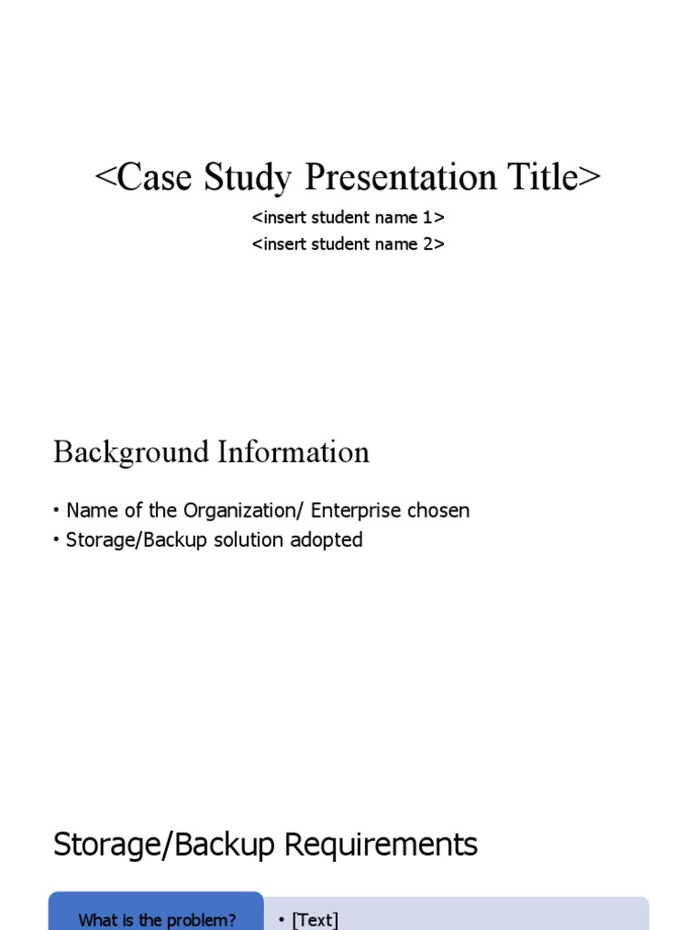 Case Study Presentation Template | PDF