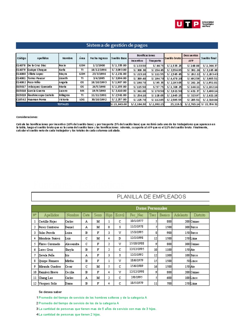 Semana 4 - Excel - Excel para La Tarea | PDF