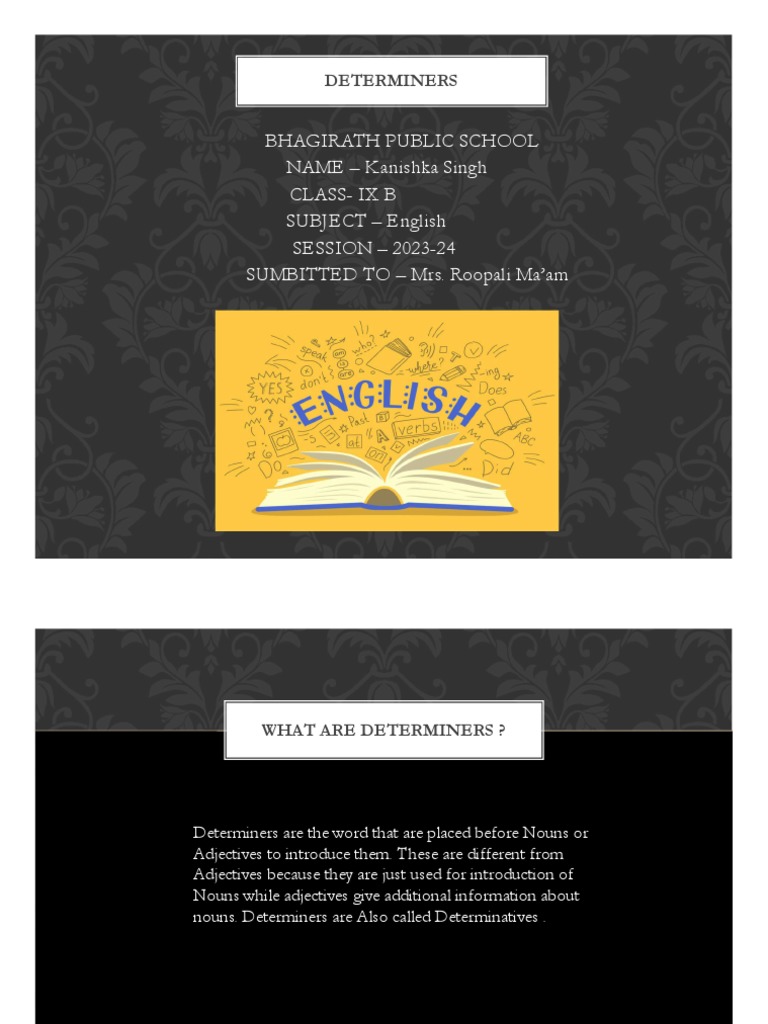 Determiners PDF | PDF