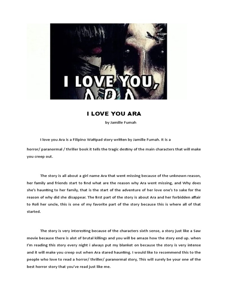 Book Review I Love You Ara | PDF | Poetry