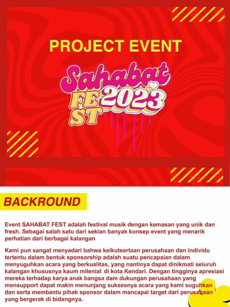 Final Proposal Sahabat Fest 2023 | PDF