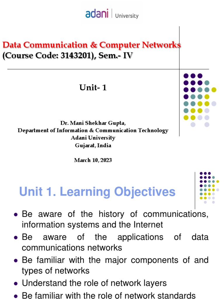 DCN Unit 1 PDF | Download Free PDF | Osi Model | Computer Network DCN Unit 1 PDF | Download Free PDF | Osi Model | Computer Network