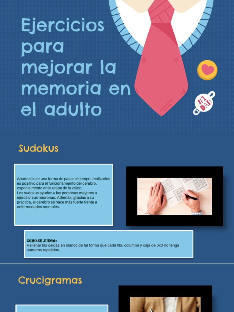Ejercicios para Estimular La Memoria en Los Adultos Mayores | PDF