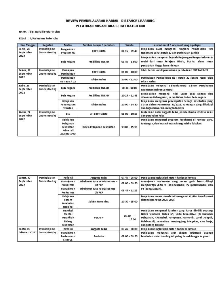 Logbook Minggu 1 | PDF