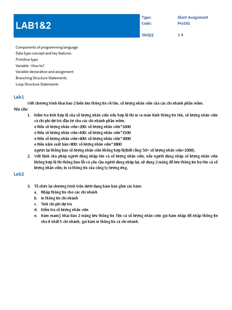 Lab12 Pro192 Week12 SE17D11 | PDF