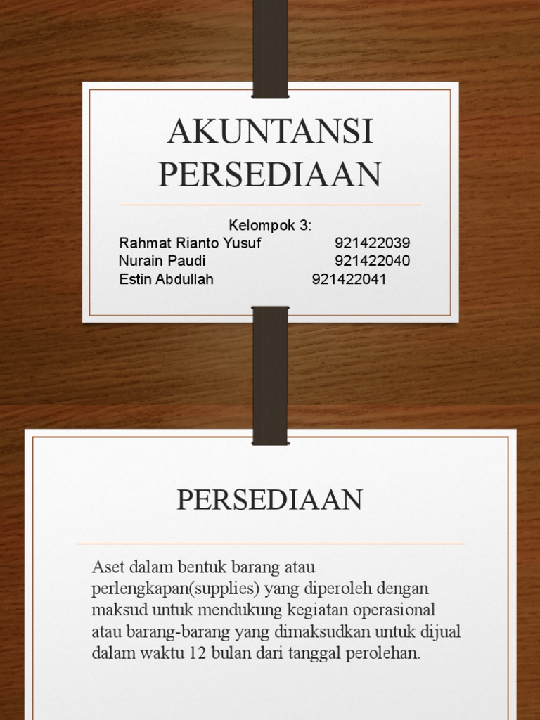 Akuntansi Persediaan PPT | PDF