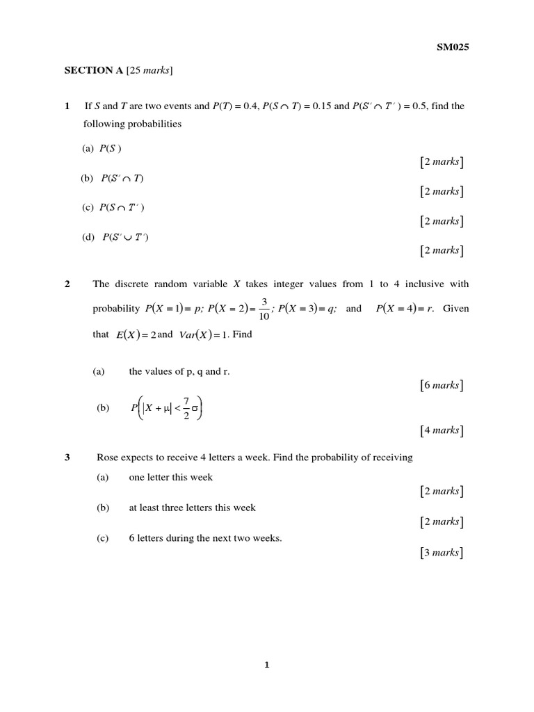 KMPK Question | PDF | Probability Density Function | Probability Distribution
