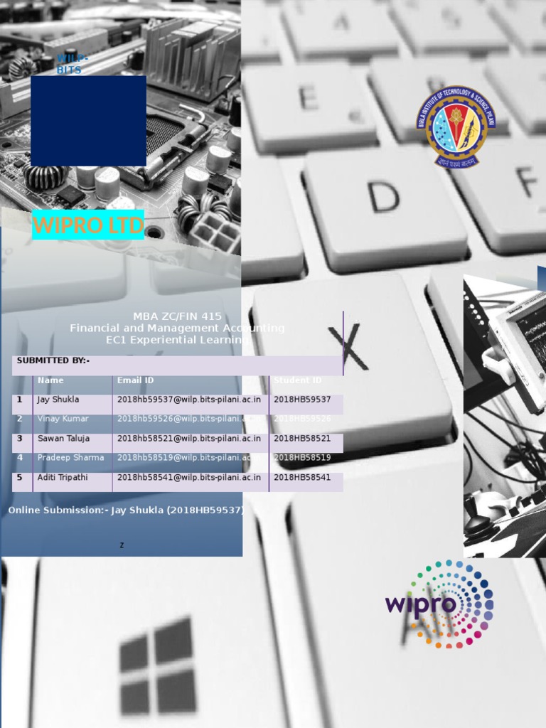 Financial Statement Analysis Wipro LTD | PDF | Dividend | Investing Financial Statement Analysis Wipro LTD | PDF | Dividend | Investing