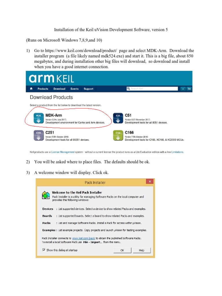 Keil5 Install Instructions PDF | PDF | Installation (Computer Programs) | Microsoft Software