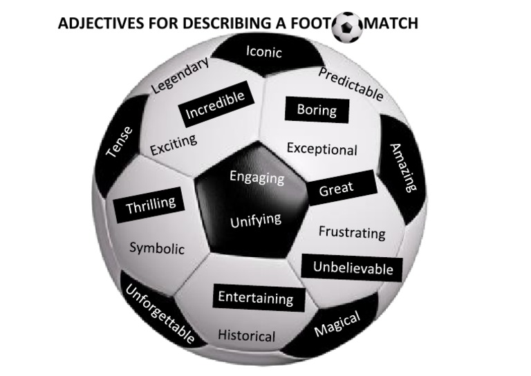 Adjectives For Describing A Football Match | PDF