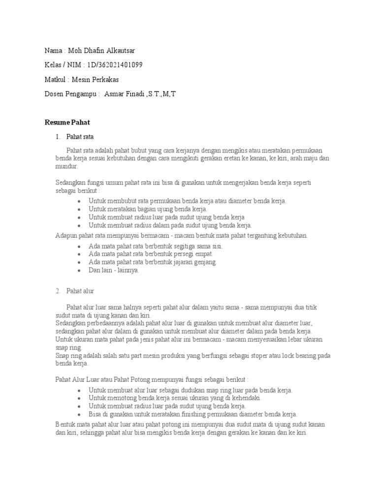 Resume Jenis Pahat | PDF | Griya & Taman
