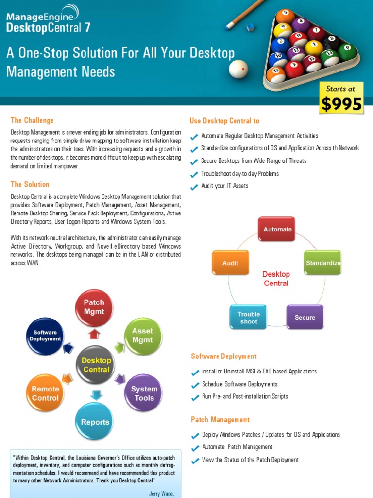 Desktop Administration Overview | PDF | Microsoft Windows | Active ...