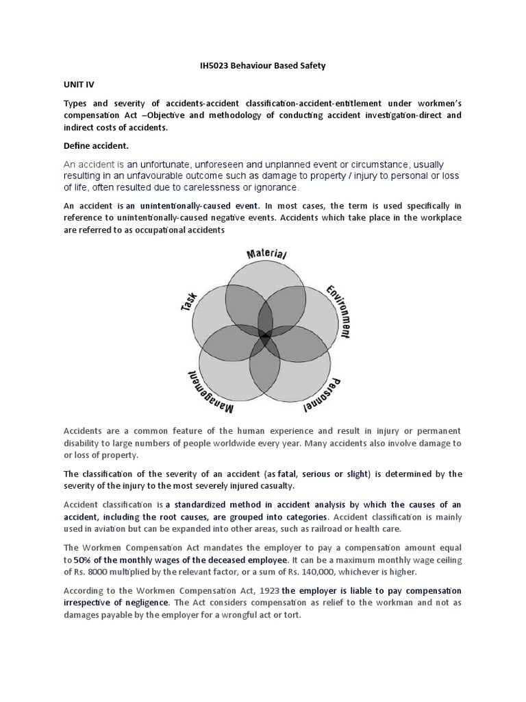 Accident Classification and Compensation Act | PDF | Occupational ...