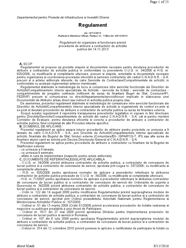 O 460_14 11 2013_Regulament_Fidic Rosu + Fidic Galben_Anexa 1.pdf | PDF