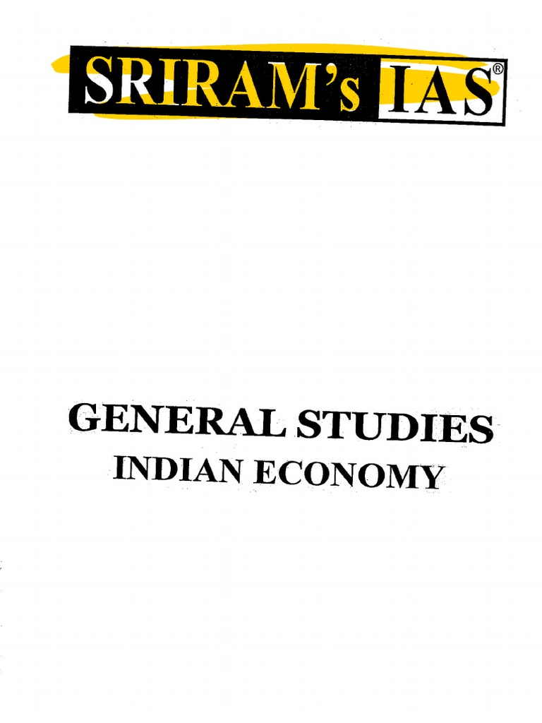 Sriram Economy 2020 PDF | PDF